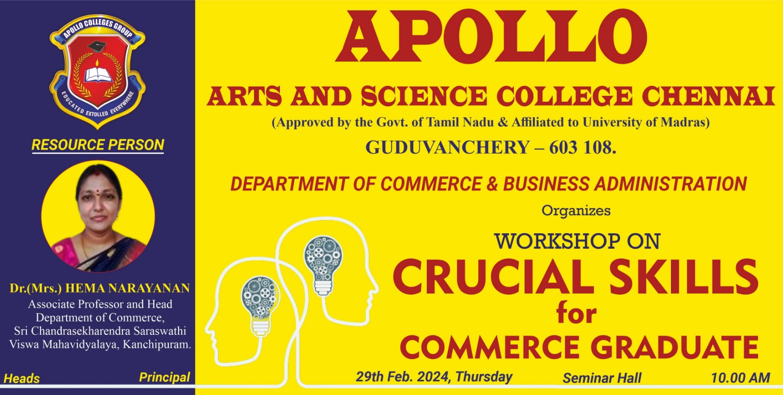 Apollo Arts and Science College Chennai